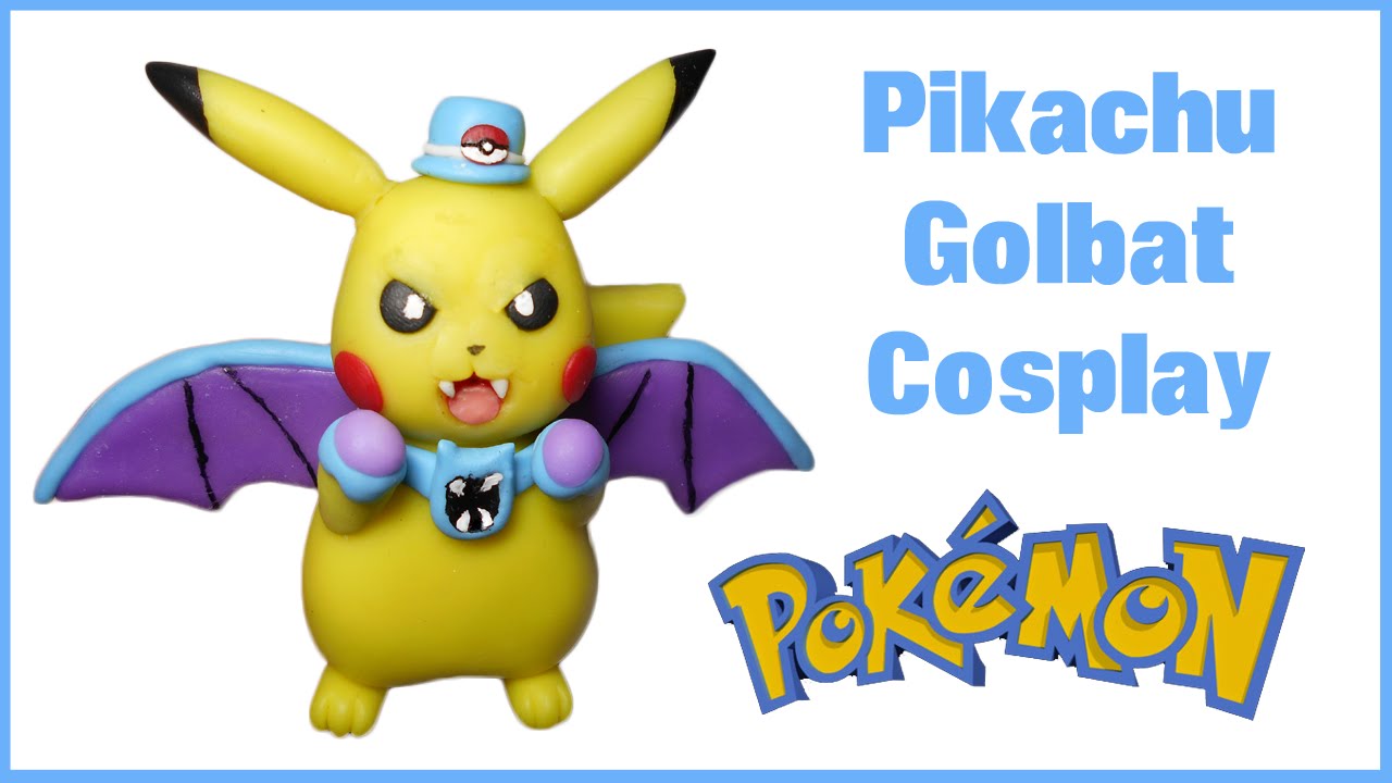 Pokemon | Pikachu Golbat Cosplay Polymer Clay Tutorial | Porcelana Fría ★ Plastilina - YouTube