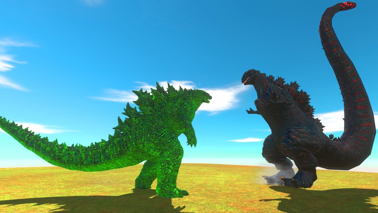 Shin Godzilla VS Godzilla Blue - Animal Revolt Battle Simulator - YouTube