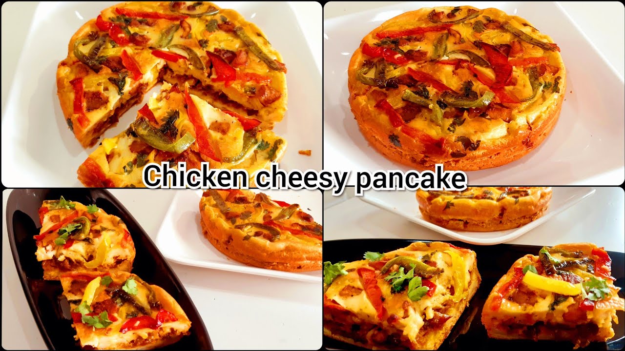 Chicken cheesy pancake recipe|chicken pola|chicken recipe|irani pola ...