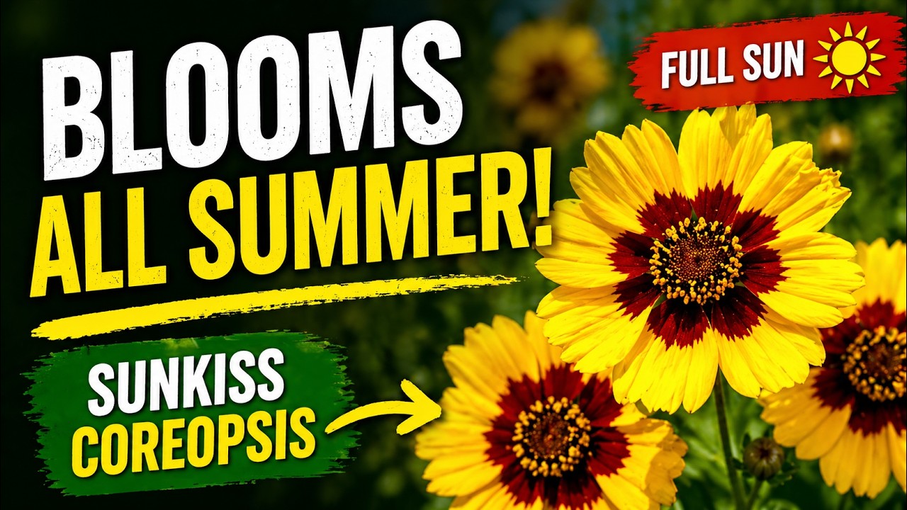 SunKiss Coreopsis: Bright Color That Blooms ALL Season - YouTube