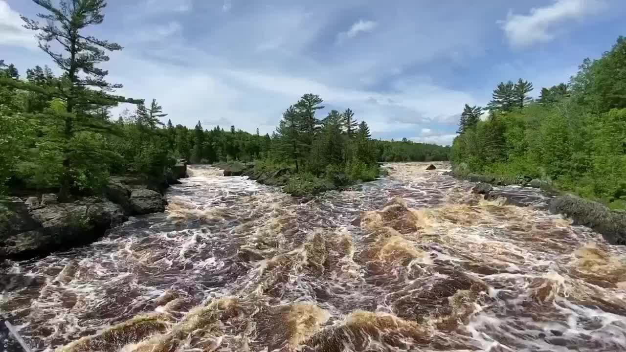 St. Louis River at Jay Cooke after flash flooding - YouTube