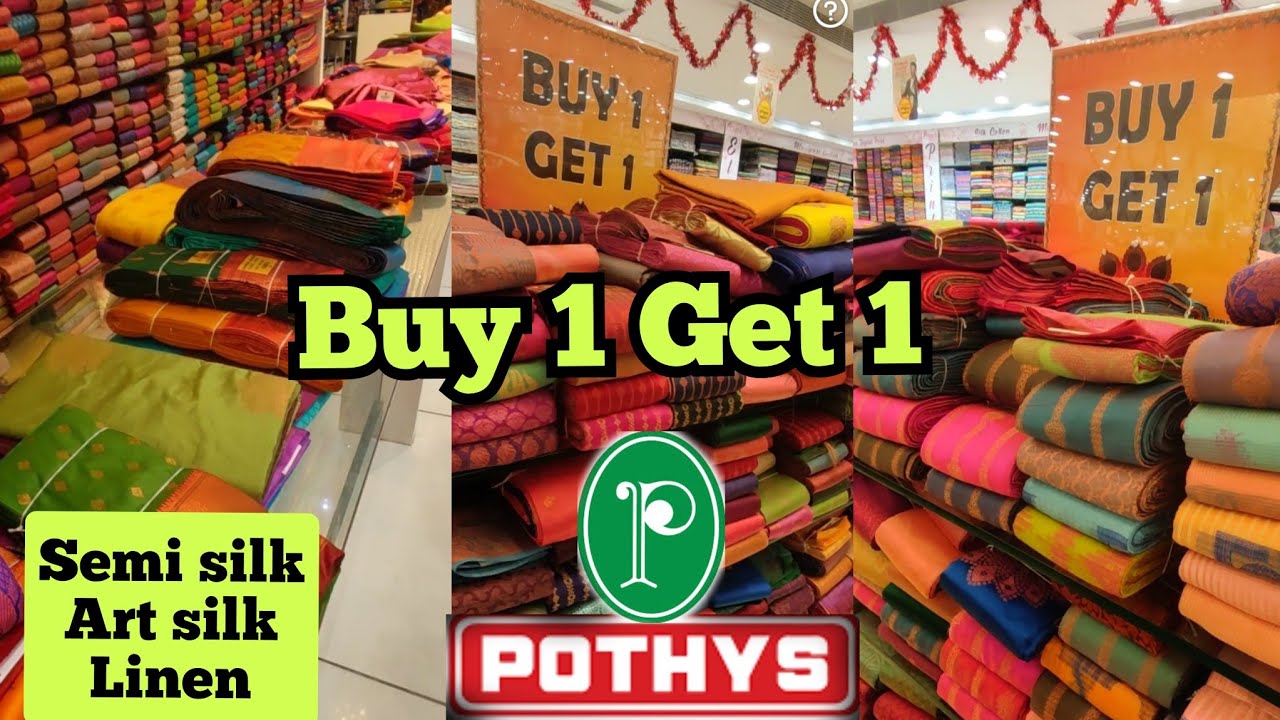 Pothys, cbe..Buy 1 Get 1 offer sarees.christmas & new year collections ...