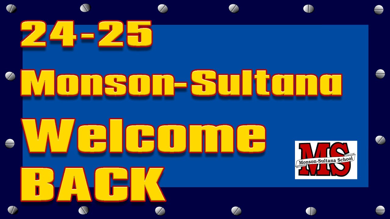 MS Welcome Back 2024 2025 - YouTube