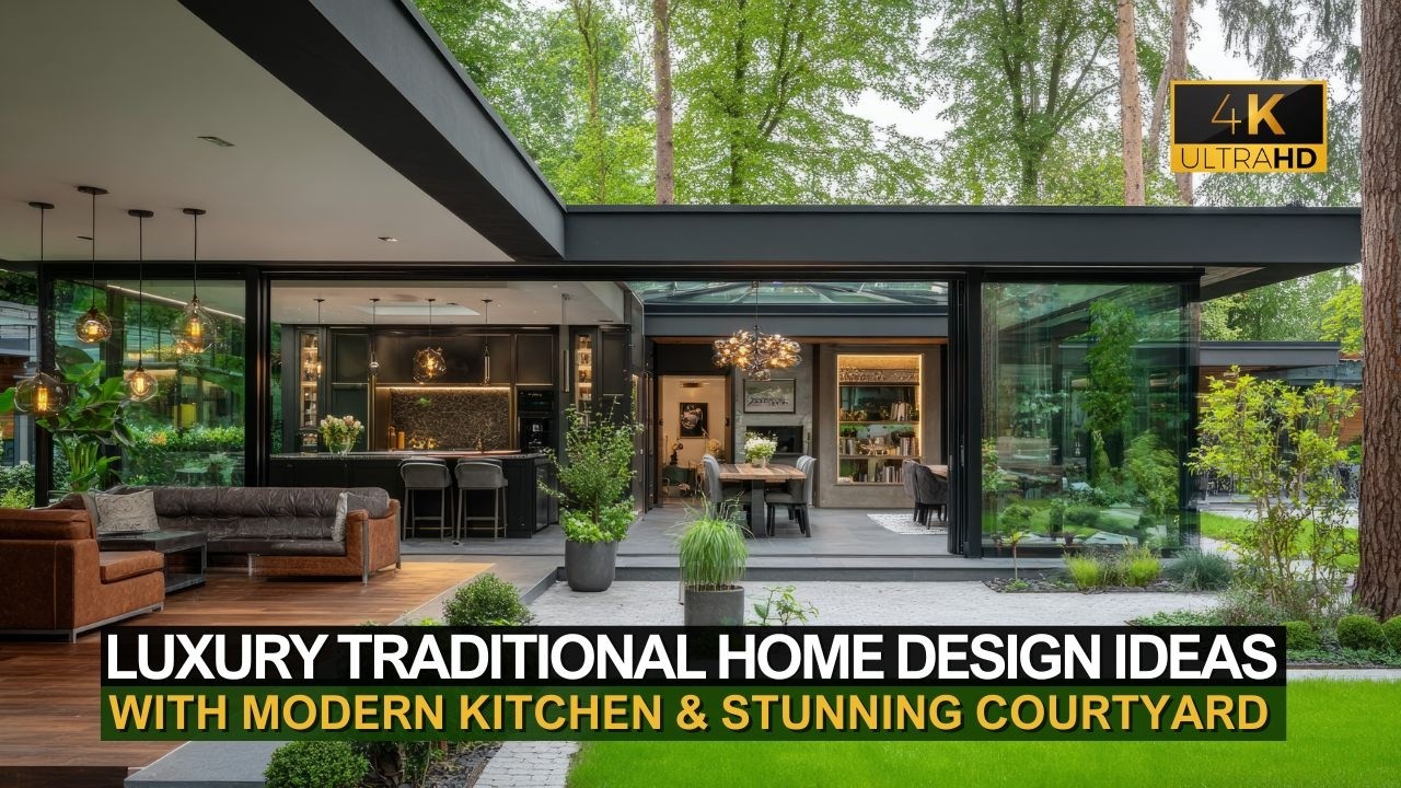 Luxury Traditional Home Design With Modern Kitchen And Stunning ...