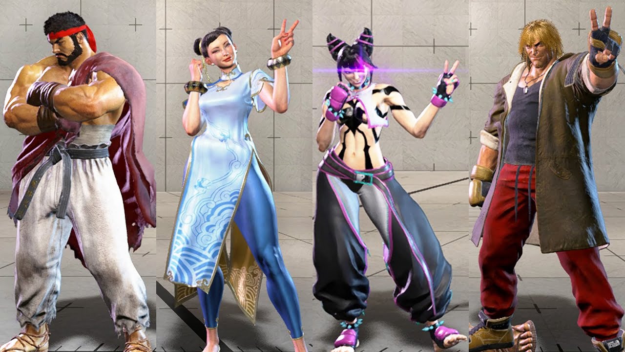 Street Fighter 6 All Characters Win Poses - YouTube