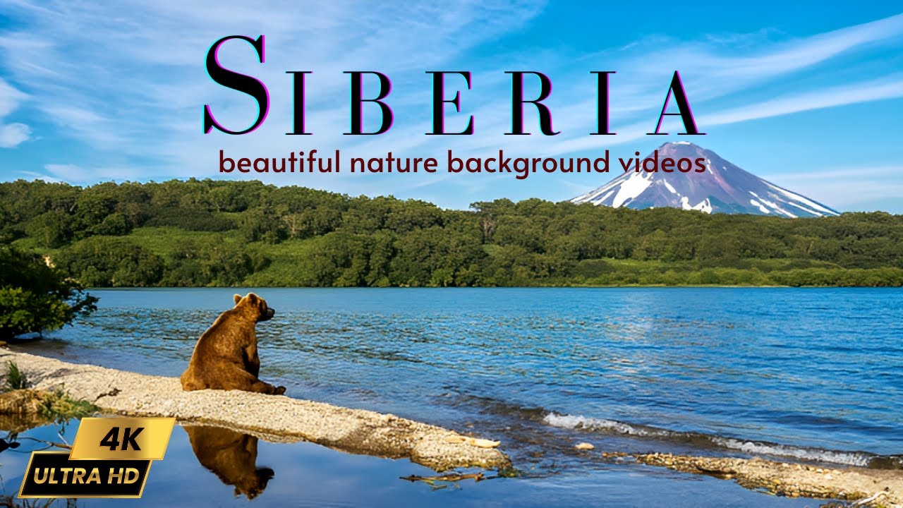 Siberia 4K | Beautiful Nature Background Videos | Flying Over Siberia ...