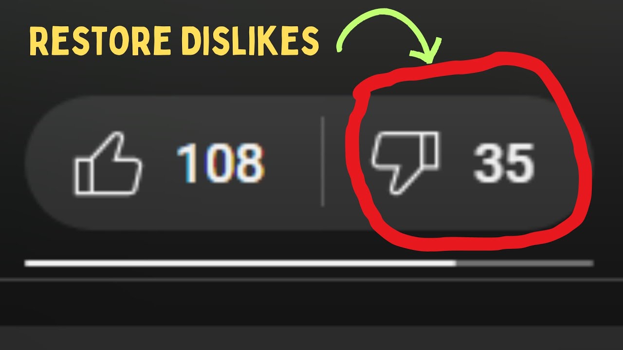 How to Restore Dislikes Counter on YouTube in Windows 11 - YouTube