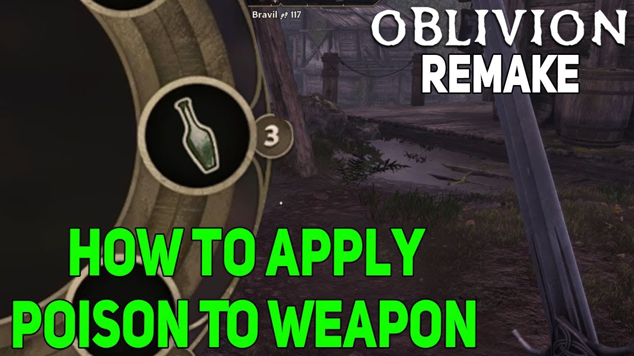 How To Apply Poison To Weapon In Oblivion Remastered, The Elder Scrolls ...