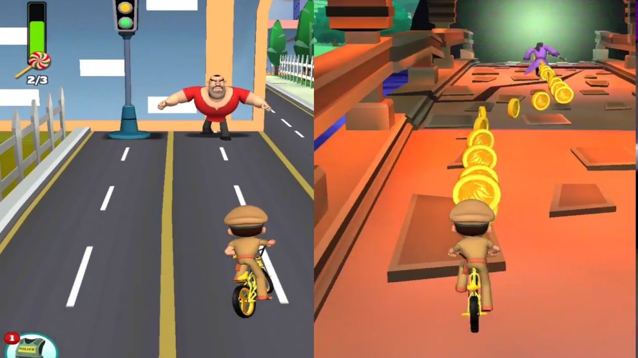 Little singham 3D Run - little singham new update mobile #games - YouTube