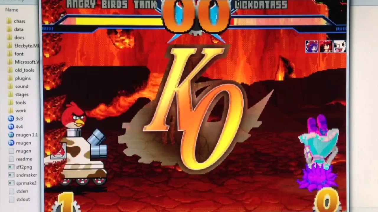 [UltraMono Mugen] Angry Birds Tank vs Pgrs111magen's new stuff - YouTube