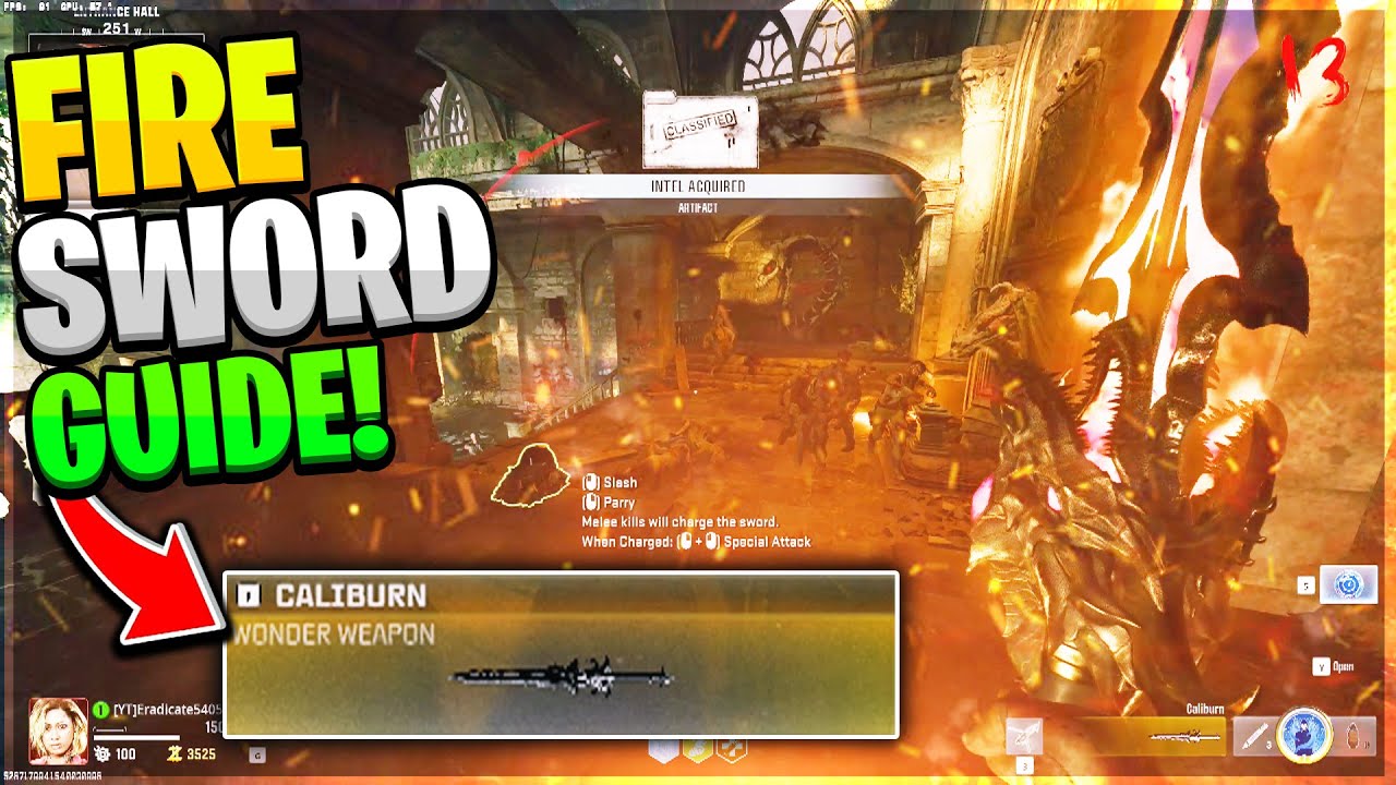 Black Ops 6: FIRE SWORD UPGRADE GUIDE (Citadelle des Morts) - YouTube