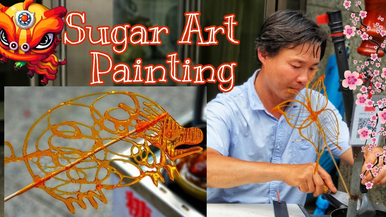 Traditional Chinese Folk Art Sugar Painting - YouTube