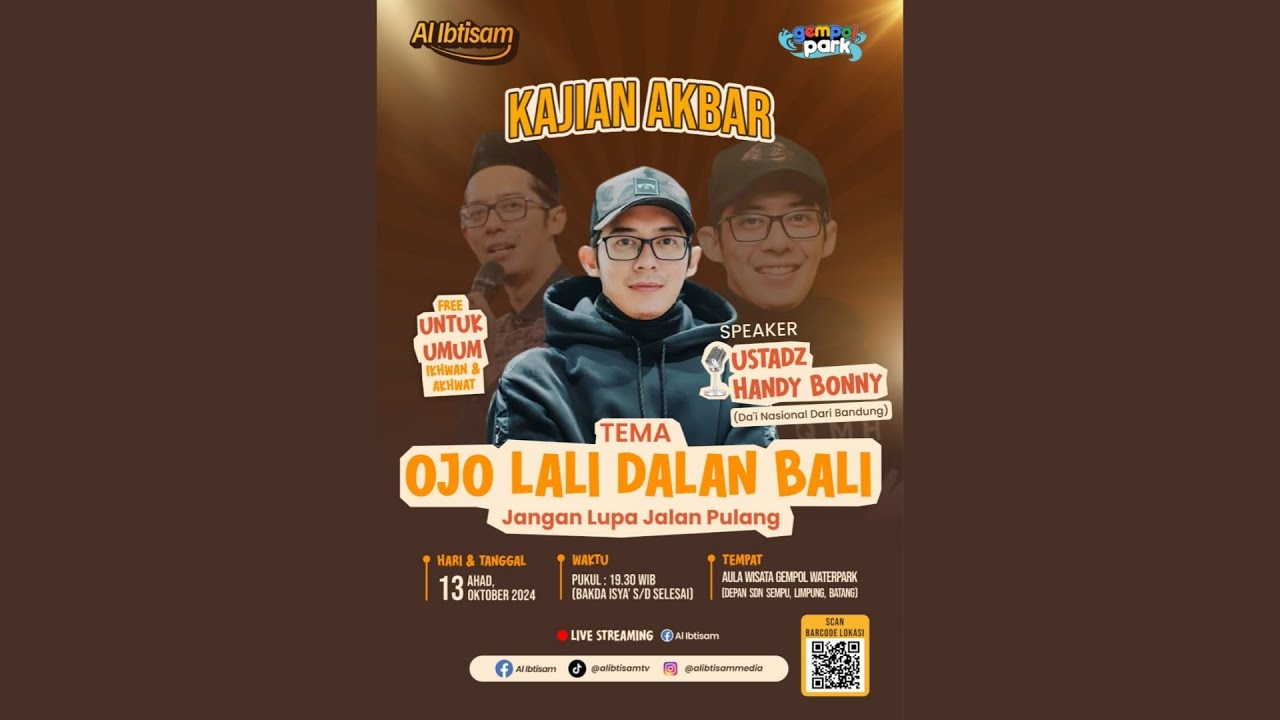 LIVE] Ustadz Handy Bonny || Ojo Lali Dalan Bali - YouTube