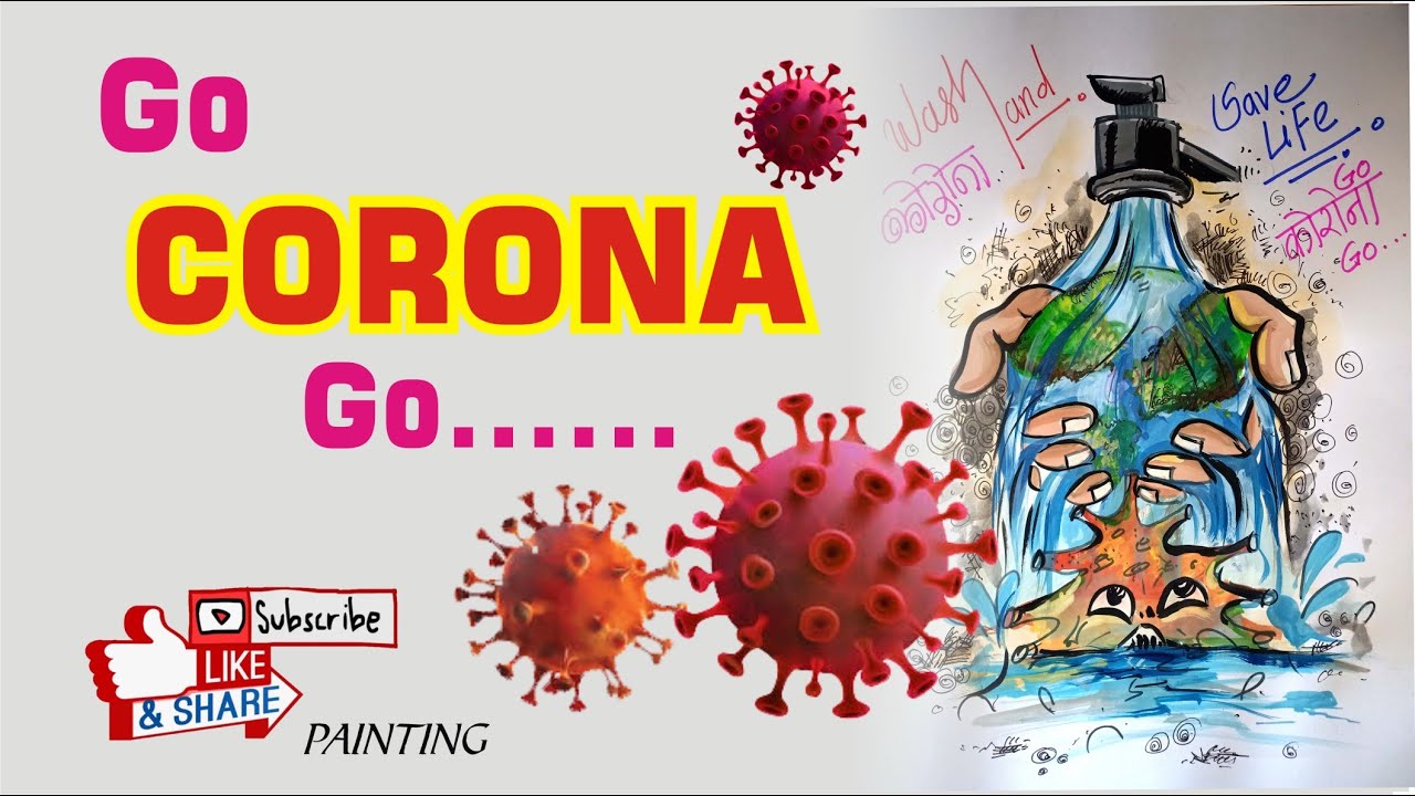 art illustration corona virus go ! Arts composition painting - YouTube