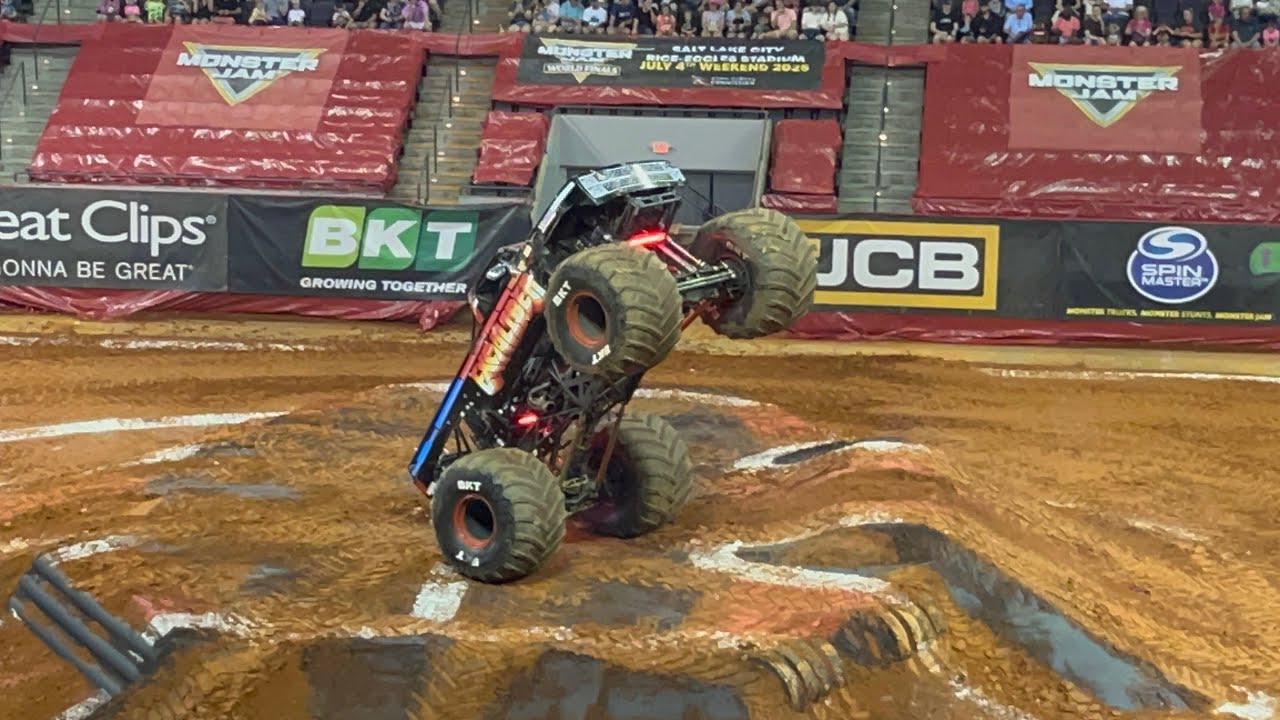 Monster Jam - Two Wheel Skills: Excalibur - YouTube