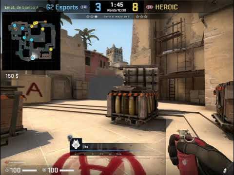CSGO POV G2 jks (Mirage Site A) vs Heroic @ IEM Katowice 2023 - YouTube