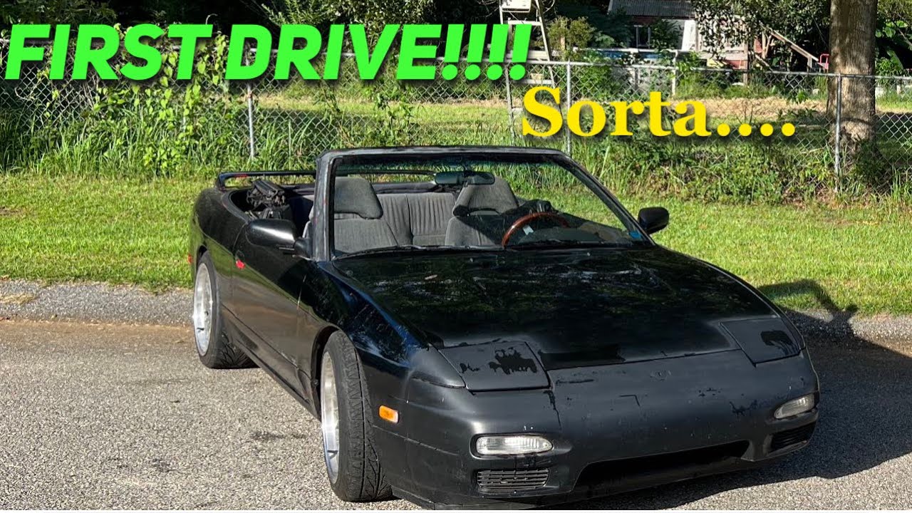 S13 TURBO FIRST DRIVE!!!! (s13 CONVERTIBLE Pt17) - YouTube
