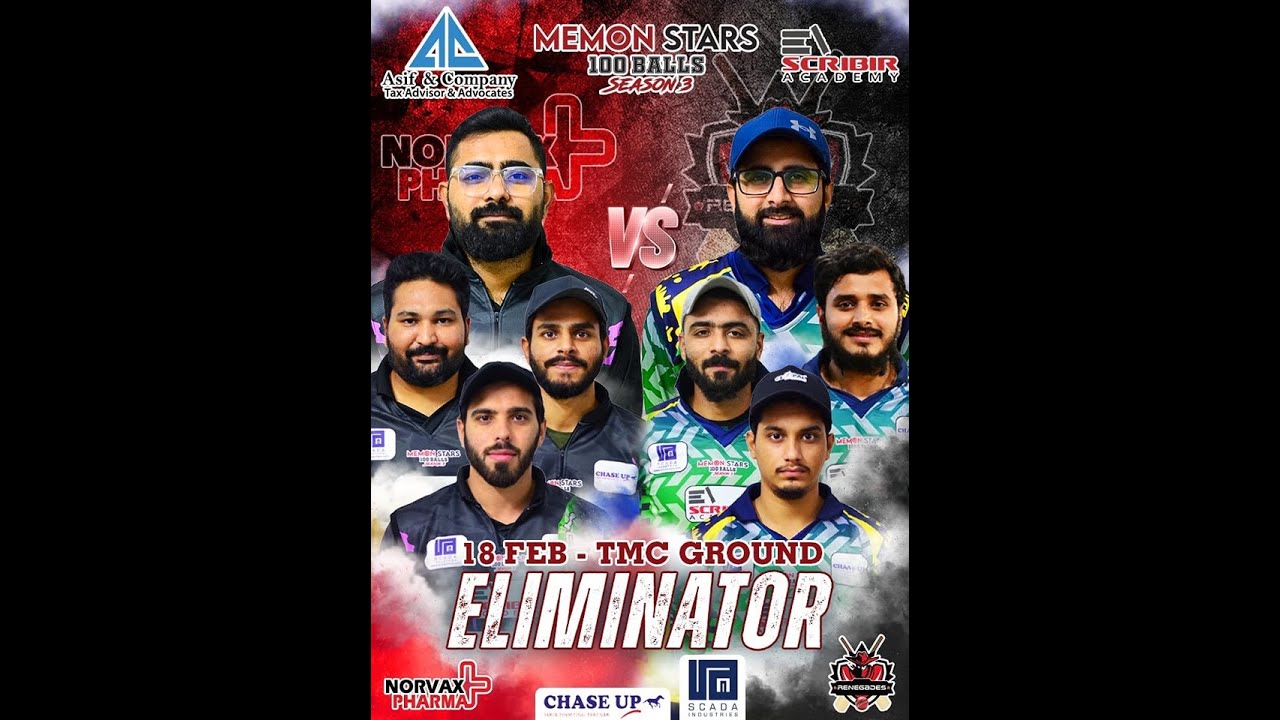 Memon Stars 100 Balls Season 3 | Eliminator | Norvax Pharma vs ...