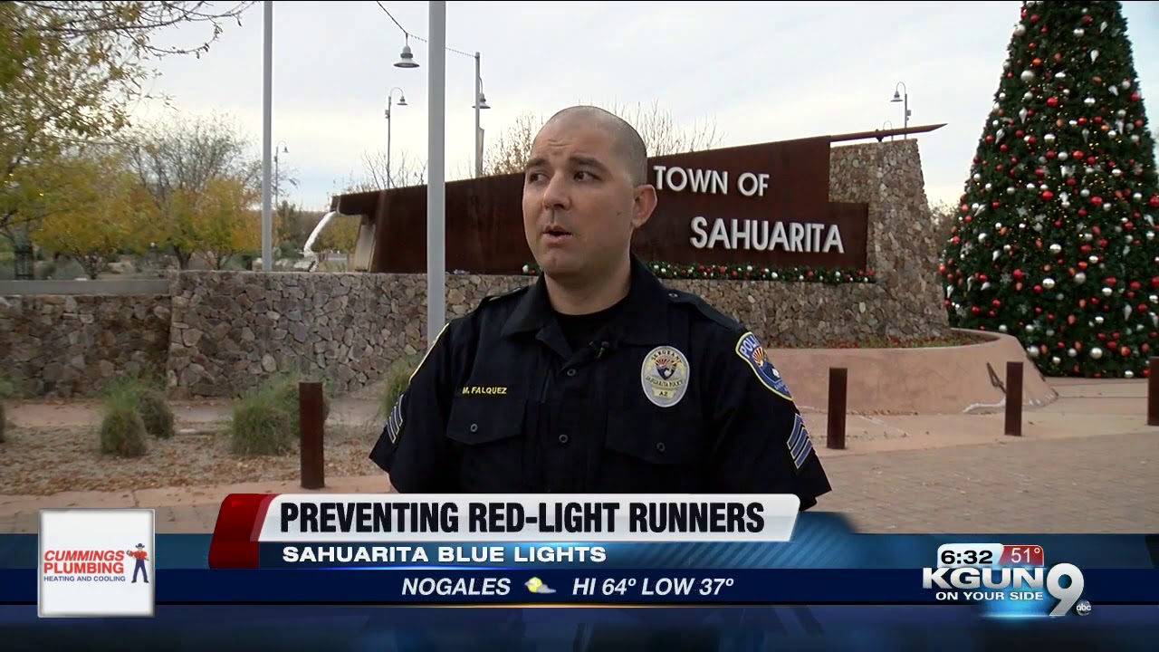 Blue light program catches red light runners - YouTube