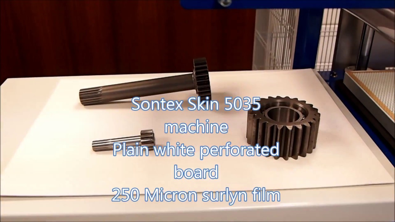 Sontex Skinpack 5035 Gears and O rings Surlyn film HD - YouTube