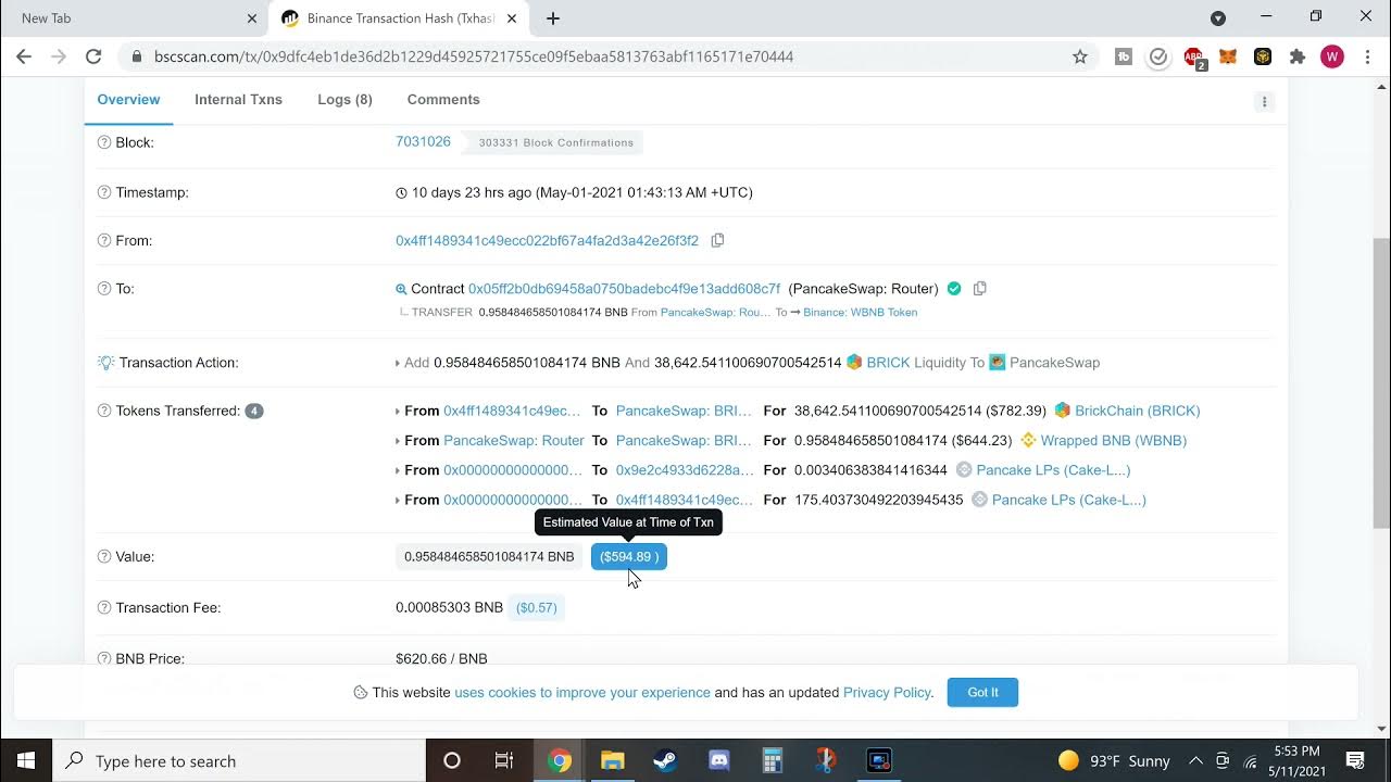 How to read ethscan/bscscan wallets web page - YouTube