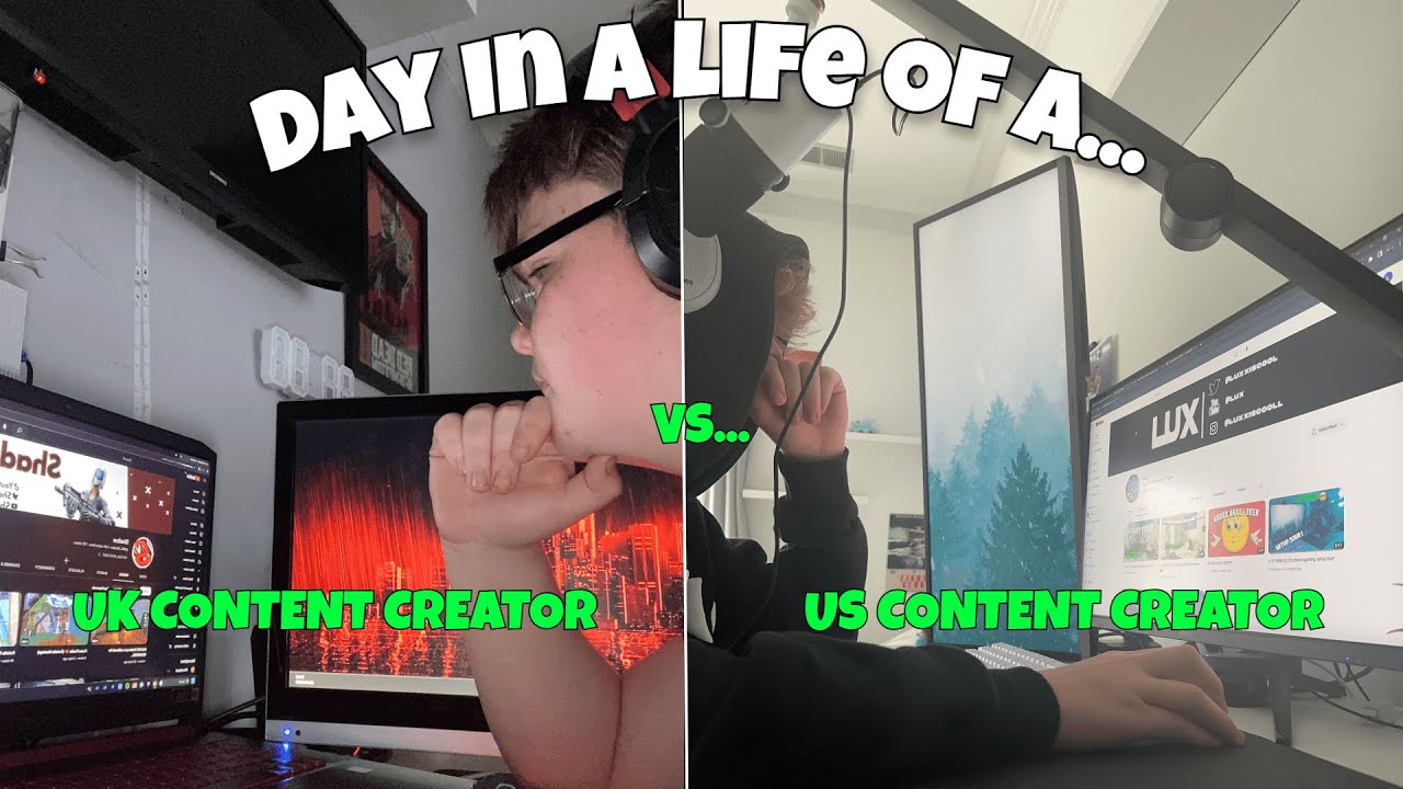 Day in a life of a UK VS US Content Creator! - YouTube