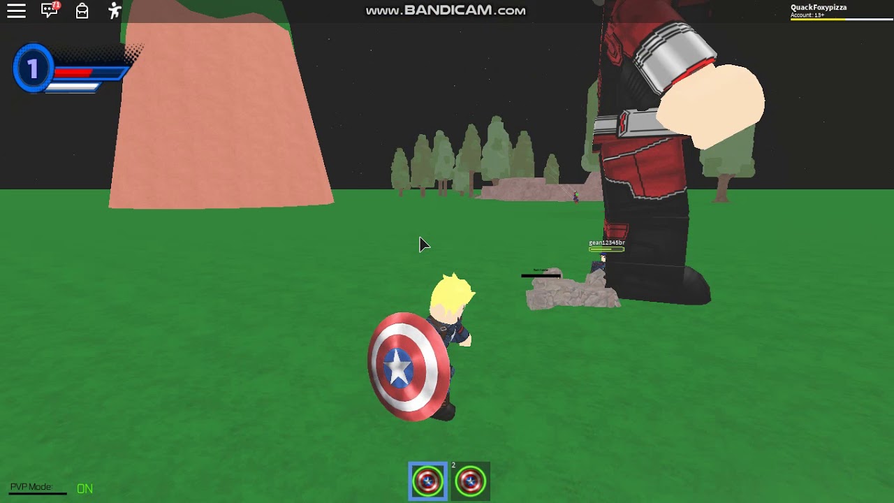 Captain America Gameplay - Roblox MARVEL Battlegrounds - YouTube