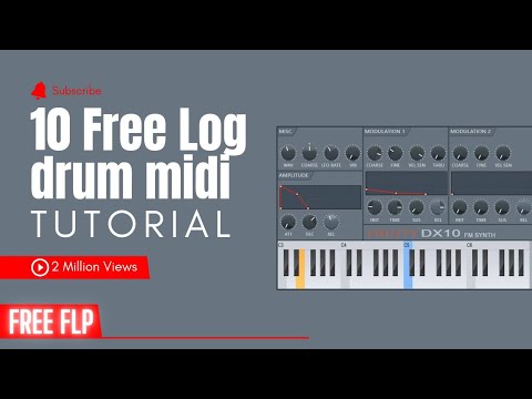 Free Amapiano Log Drum Tutorial !! For Beginners | Free Midi files ...