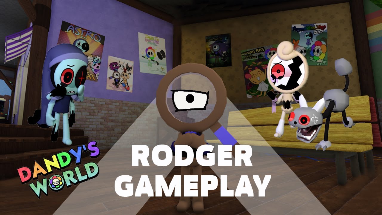 RODGER GAMEPLAY DANDY'S WORLD - YouTube