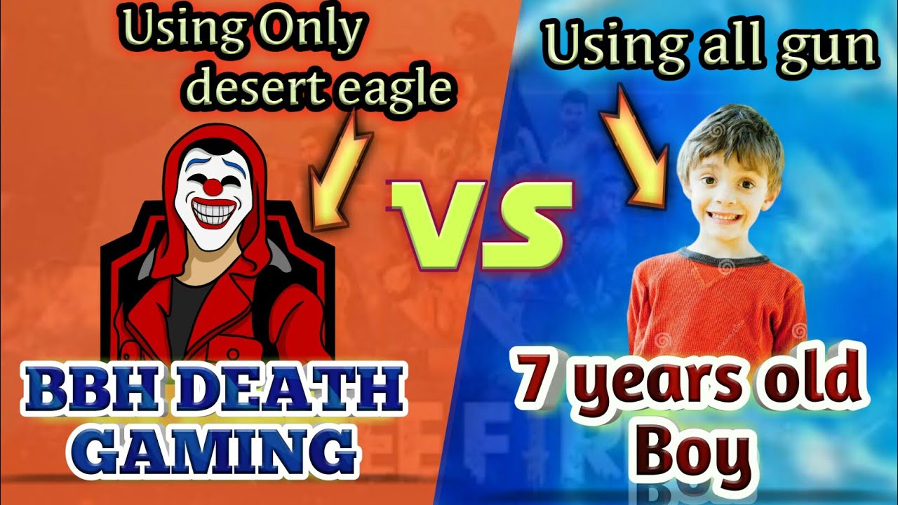 Free fire //1 vs 1//7 years old boy VS BBH Death Gaming - YouTube