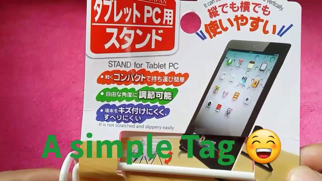 Daiso Japan Stand for Tablet PC review - YouTube
