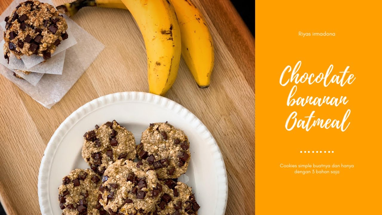 COOKIES SEHAT DAN GAMPANG DI BUAT || CUMA 3 BAHAN - YouTube