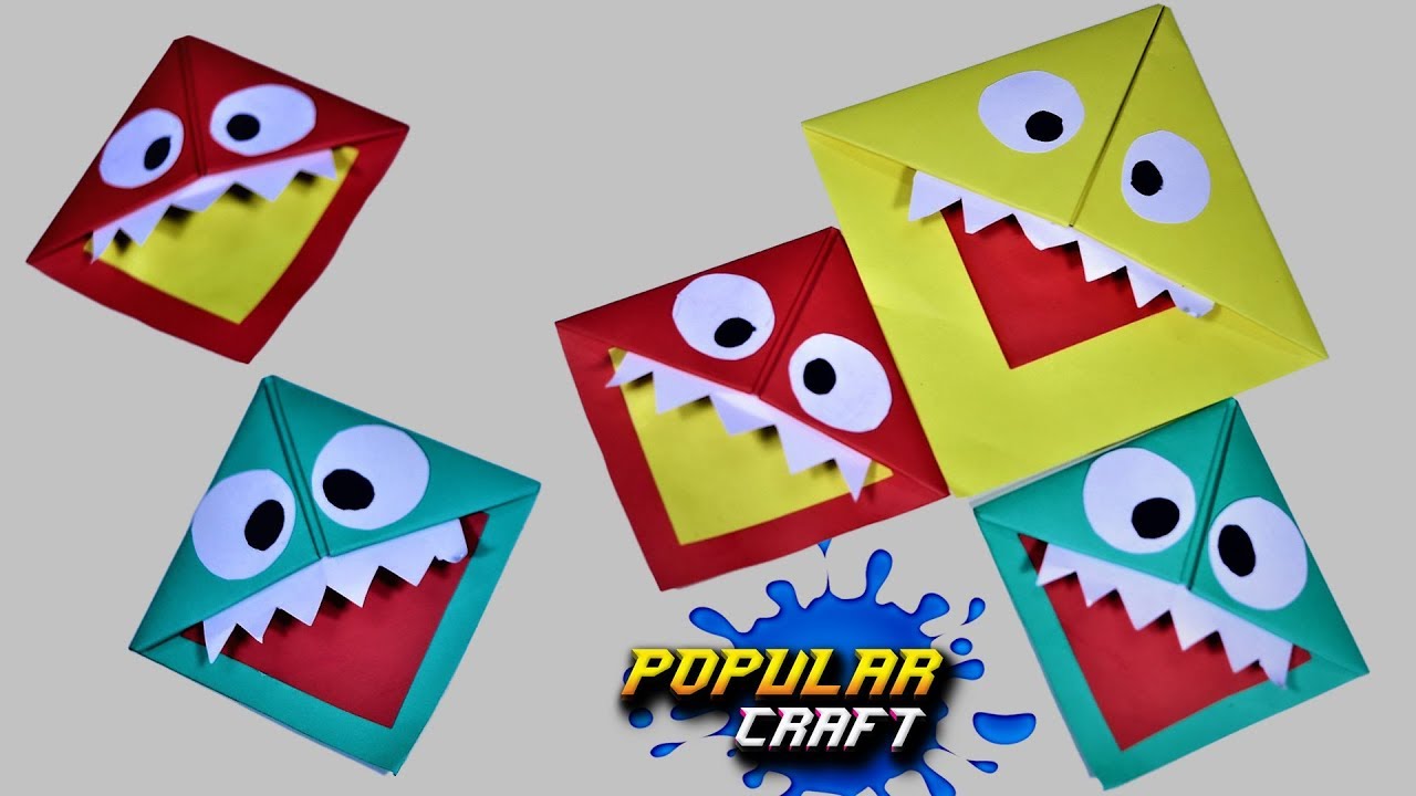 Diy Monster Corner Bookmark | Monster Bookmarks To Make | Monster ...