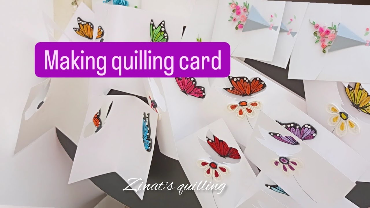 quilling card - YouTube