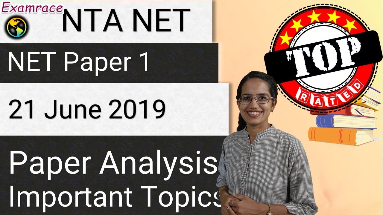 NTA NET Paper 1 Analysis (21st June 2019) - Topics & Questions| Most ...