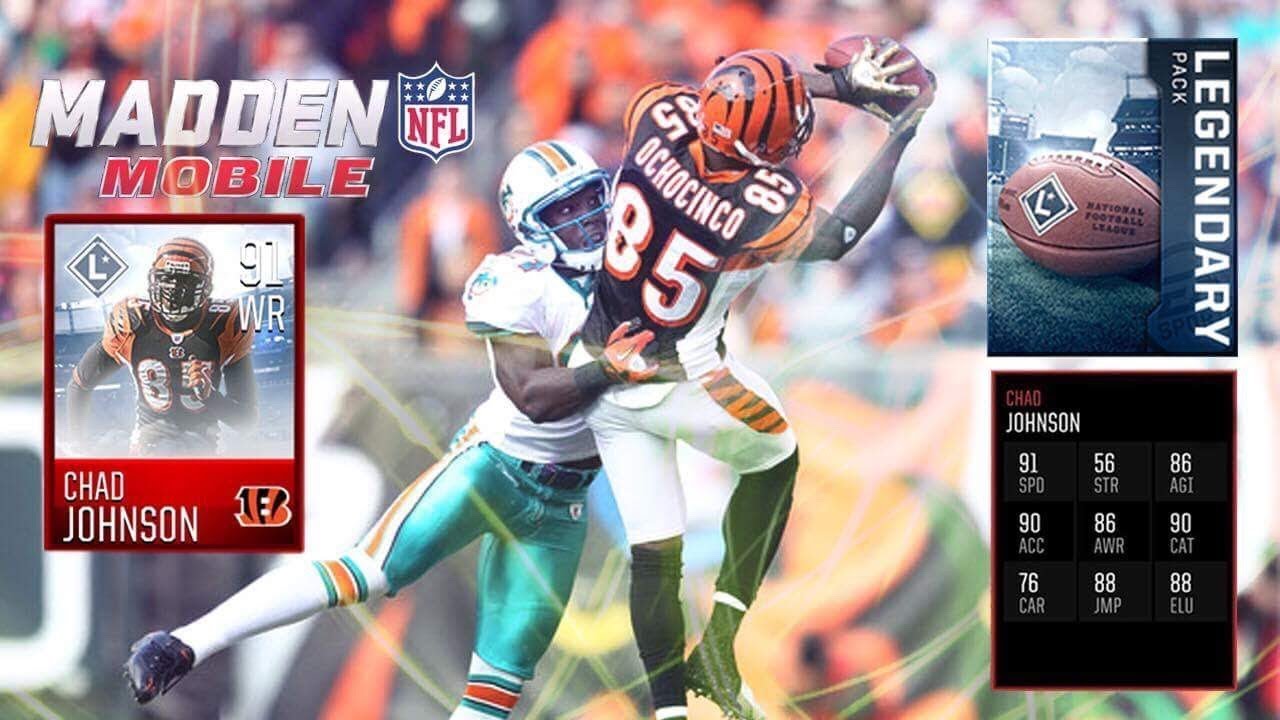 Legend Chad Johnson Released!!! Madden Mobile 18 - YouTube