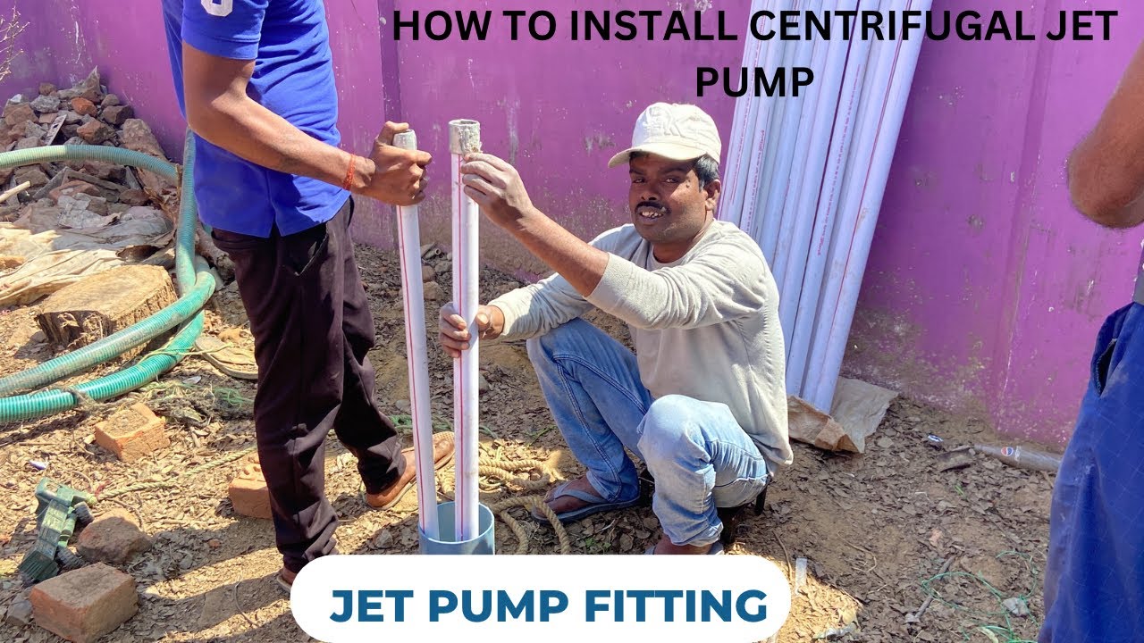 How To Install V-Gunrd Centrifugal Jet Pump || Jet Pump Fitting Step By ...