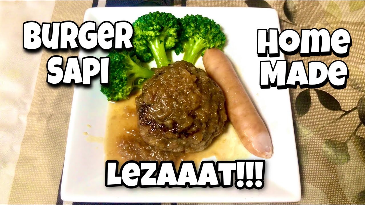 RESEP BURGER SAPI HOME MADE, ENAK & MUDAH - YouTube