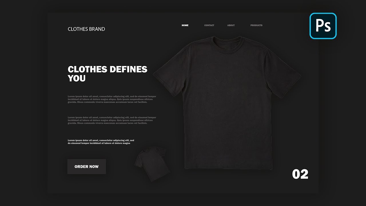 Brand Clothes Web Design - YouTube