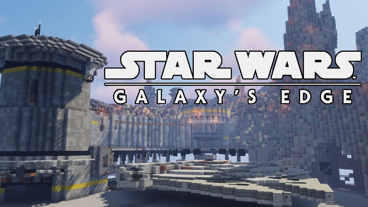 Star Wars Galaxy's Edge in Minecraft Trailer | Minecraft Disneyland ...