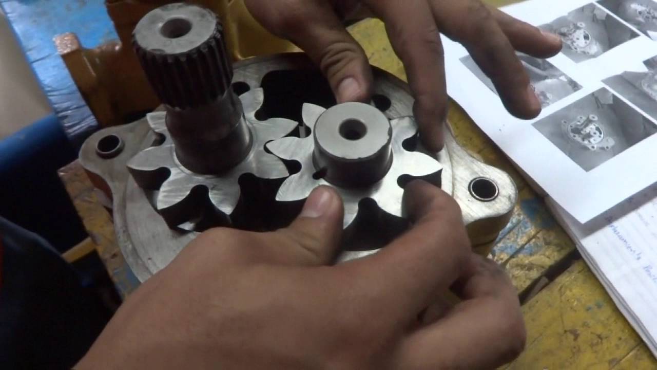 Bomba de engranajes externos - YouTube