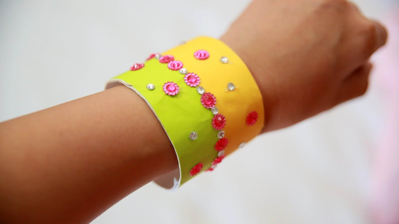 Create a Fancy Recycled Cardboard Roll Bracelet - DIY Style ...