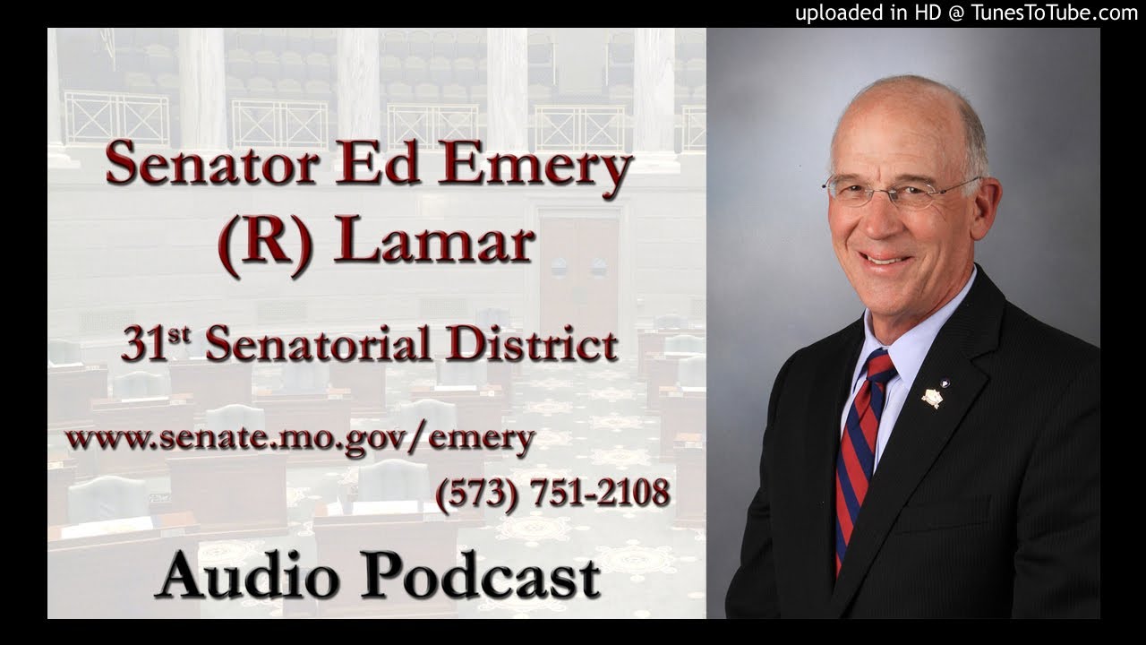 Audio: Missouri Sen. Ed Emery Discusses SJR 50 and SB 591 - YouTube