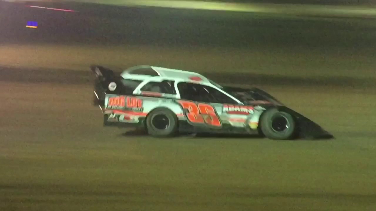 5/7/17 Monett Speedway Latemodel A Feature: Logan Martin - YouTube