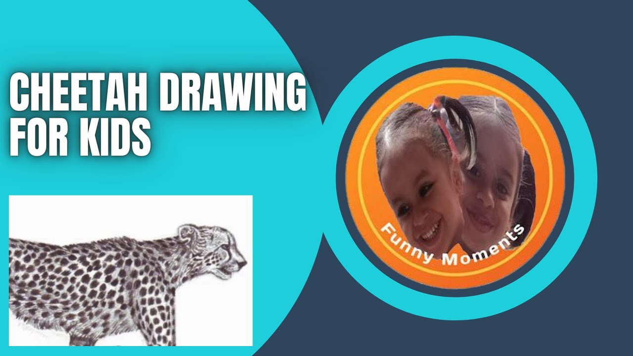 Cheetah drawing for Kids | Cheetah drawing cute | Cheetah pencil ...