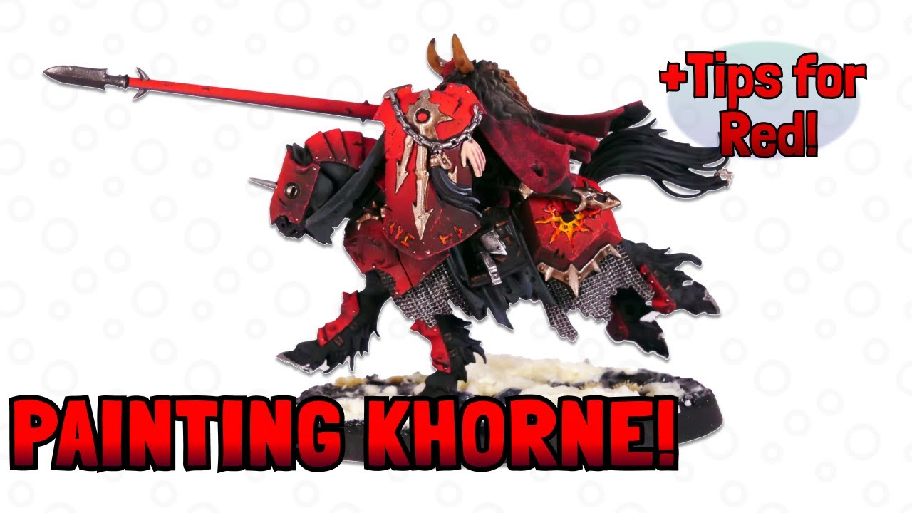 BLOODY GOOD RED - How to Paint Khorne / World Eaters! - YouTube