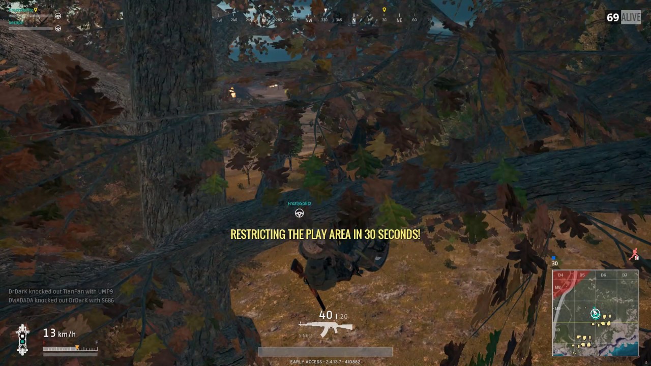 How to climb a tree in PUBG. - YouTube