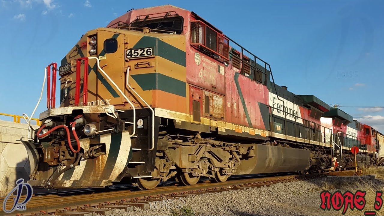 Ferromex 4526 y 4682 Dúo de AC4400CW en León, Guanajuato. México NOAS_5 - YouTube