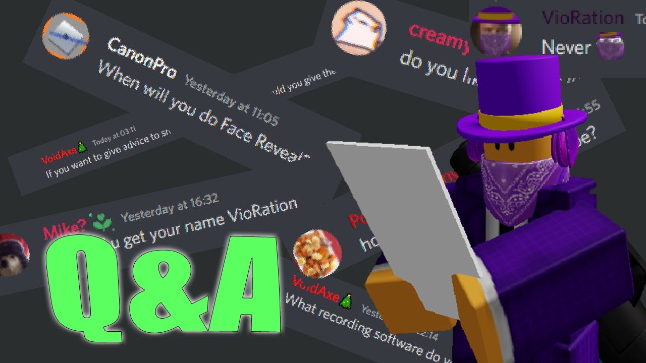 Roblox Q&A ! Answering Your Most Requested Questions! - YouTube