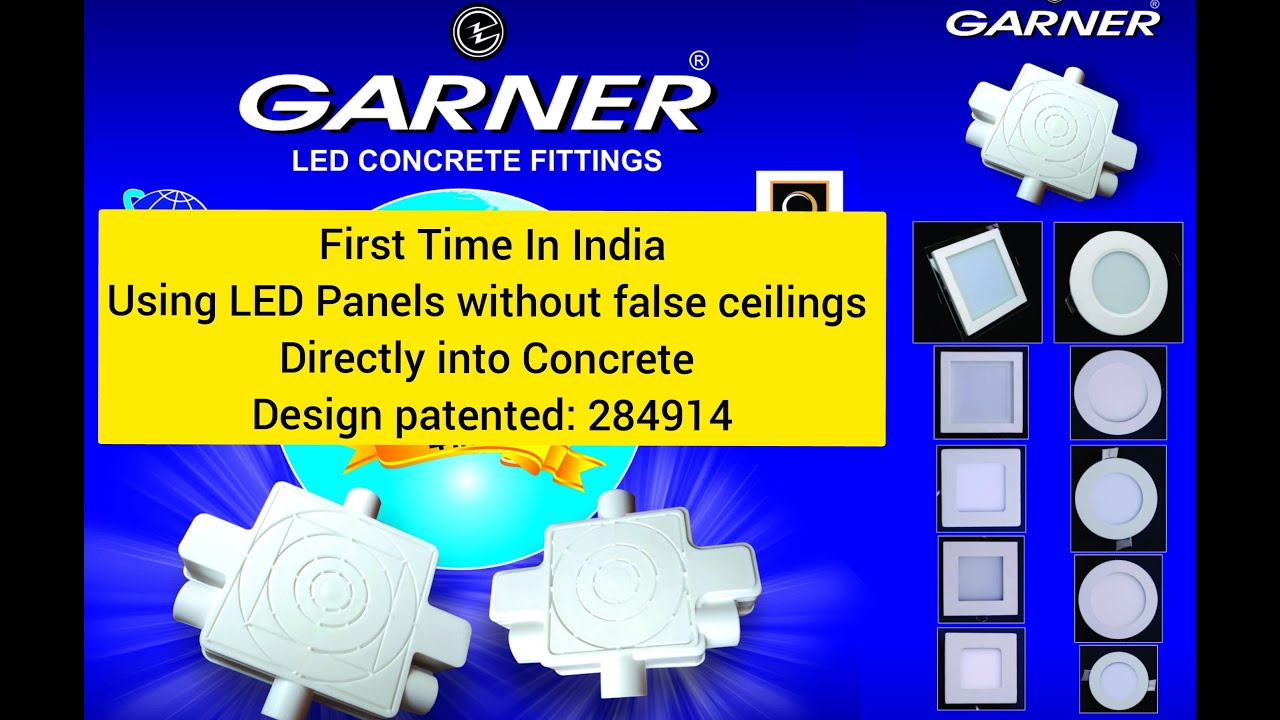 LED JUNCTION BOX|PANEL FITTINGS|WITHOUT FALSE CEILING|GARNER| - YouTube